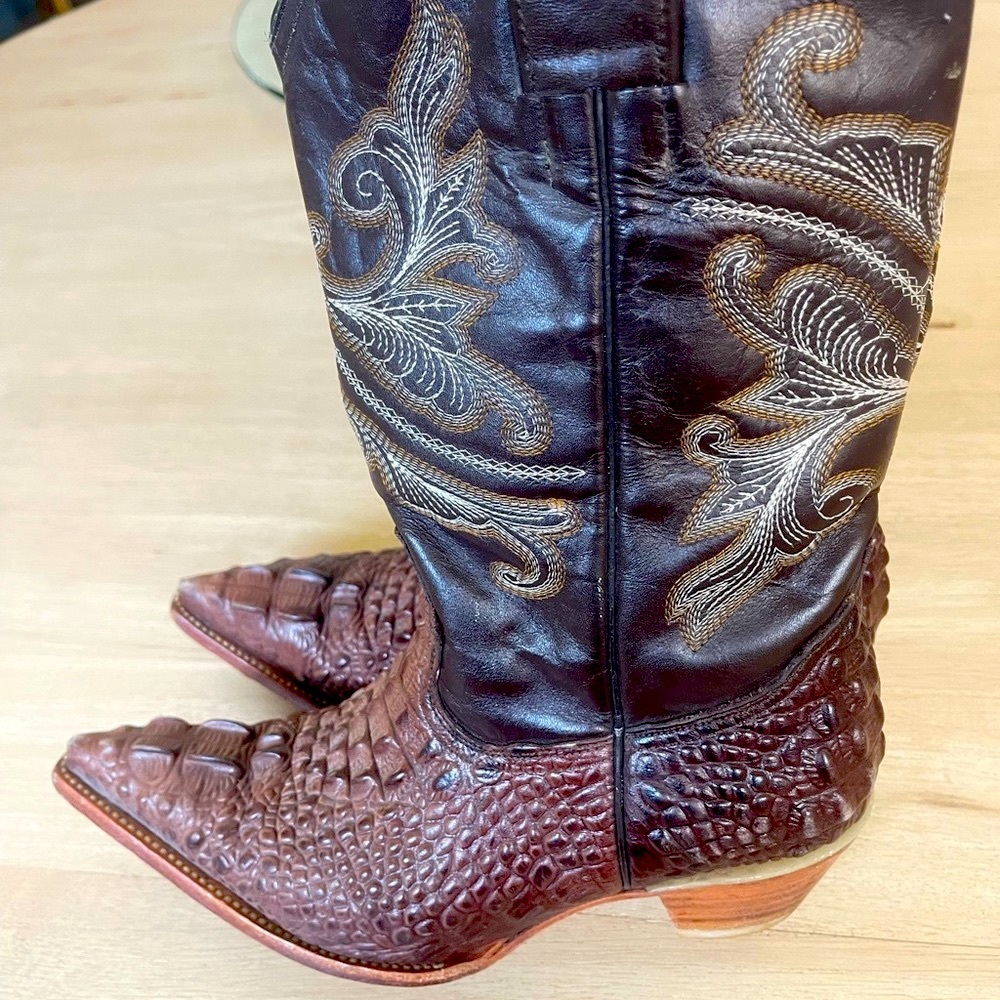 Alligator Cowboy Boots Rogers Boots. Crocodile/Alliga… - Gem